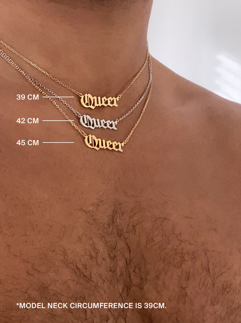 42cm chain on neck store
